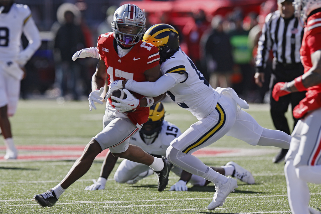 Michigan upsets No. 2 Ohio State 13-10 for Wolverines’ 4th straight win ...